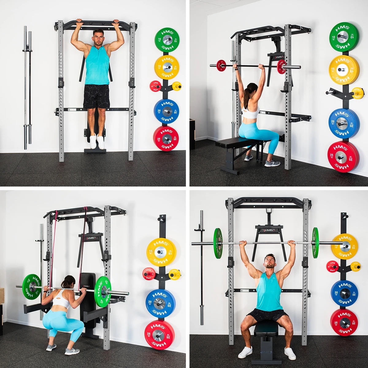 Multifunctional Foldable Wall Rack HMS KLT22 | Fitness.com.hr Web Shop