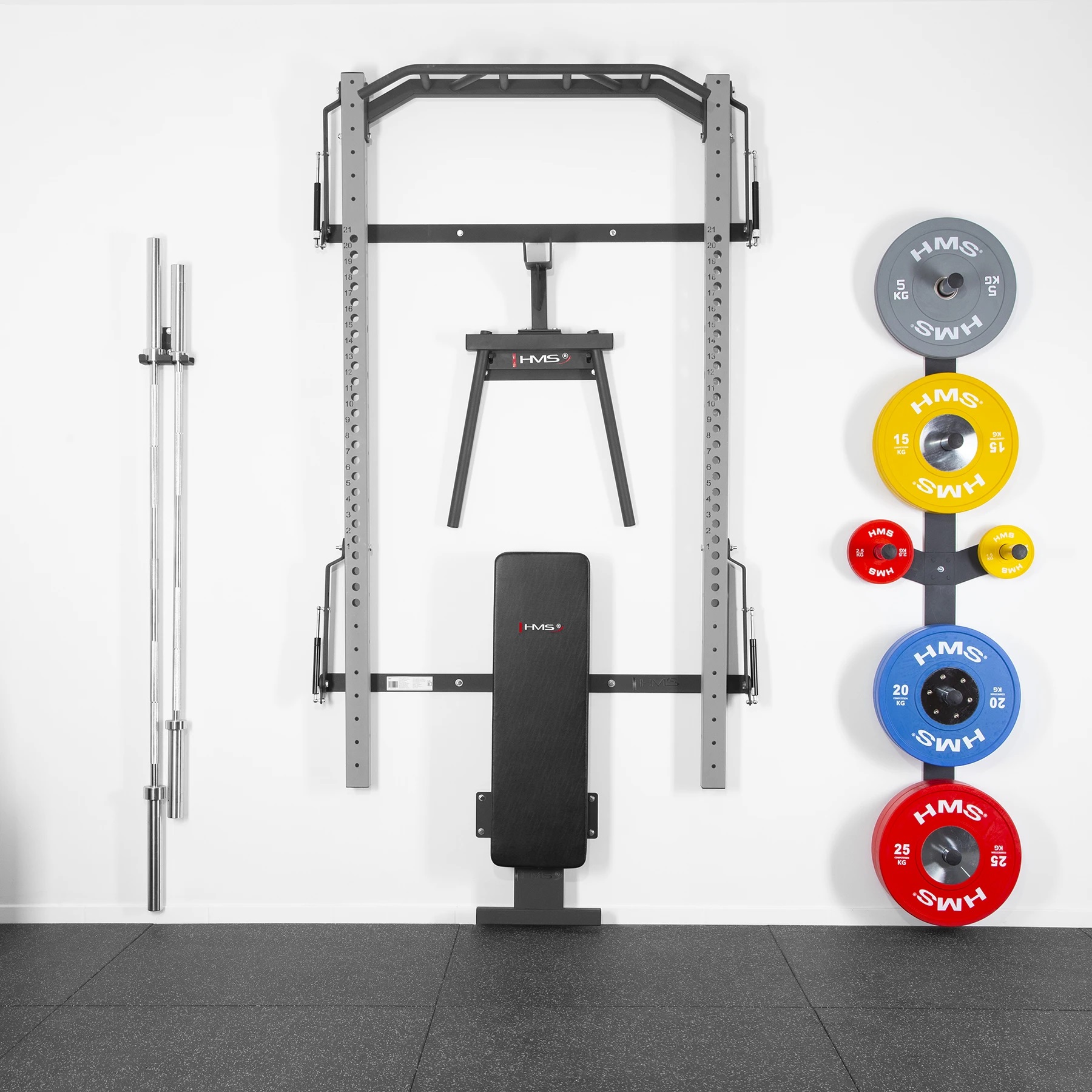 Multifunctional Foldable Wall Rack HMS KLT22 | Fitness.com.hr Web Shop