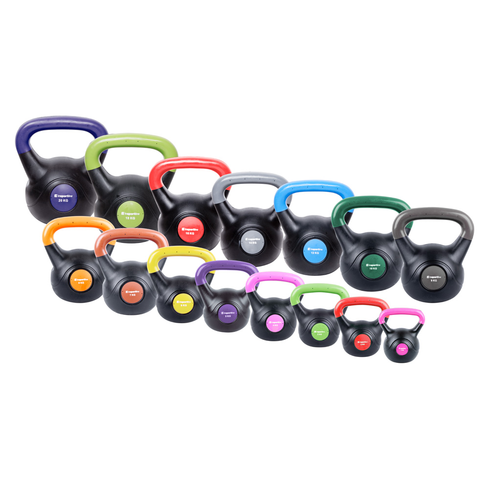 Kettlebell Insportline Dark 8 kg - fitness.com.hr webshop