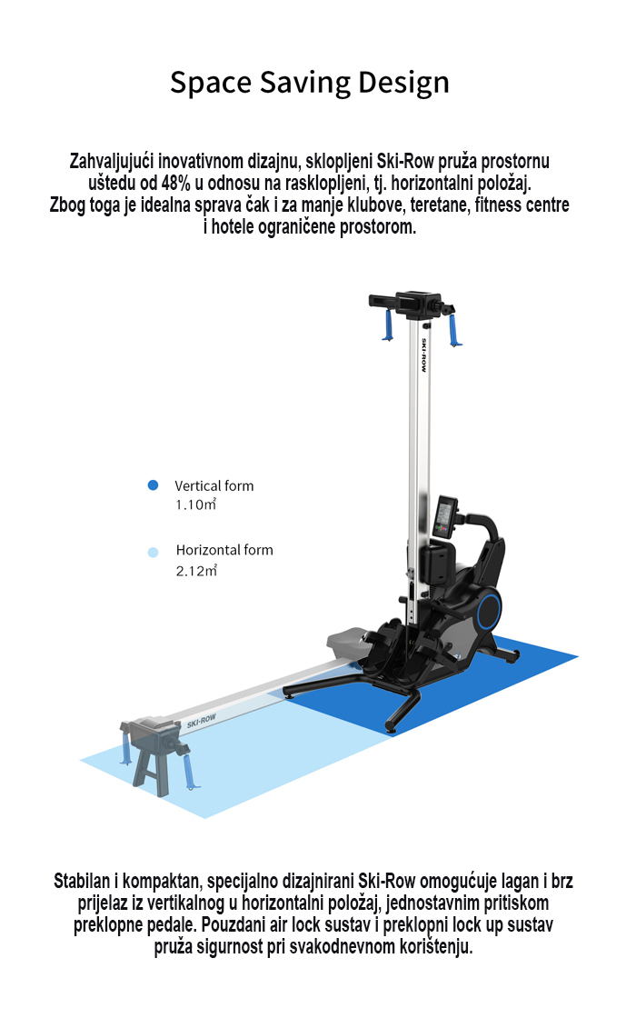 Ski-Row simulator skijanja i veslanja Impulse - fitness.com.hr webshop