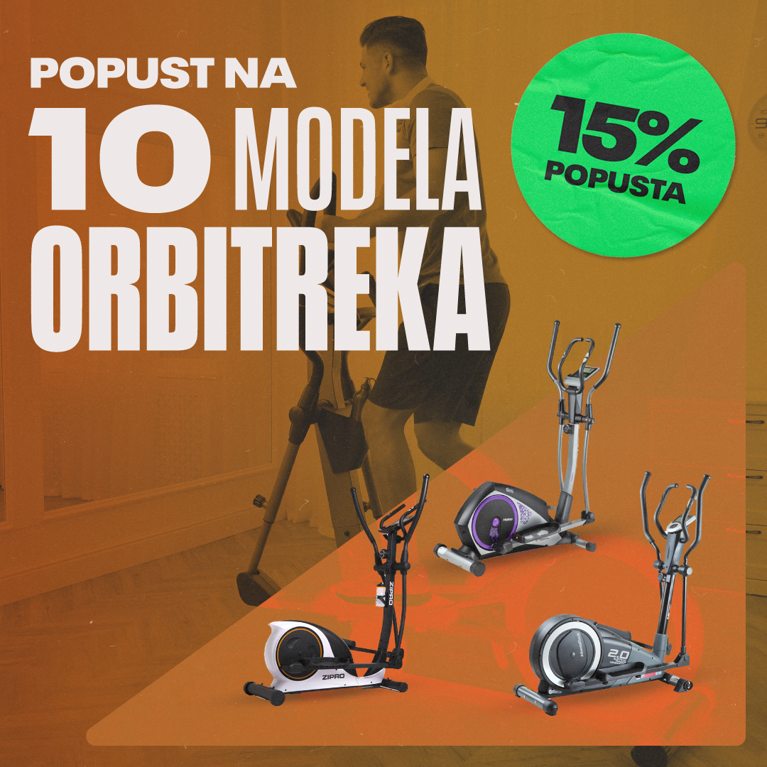 15% popusta na odabranih 10 modela orbitreka