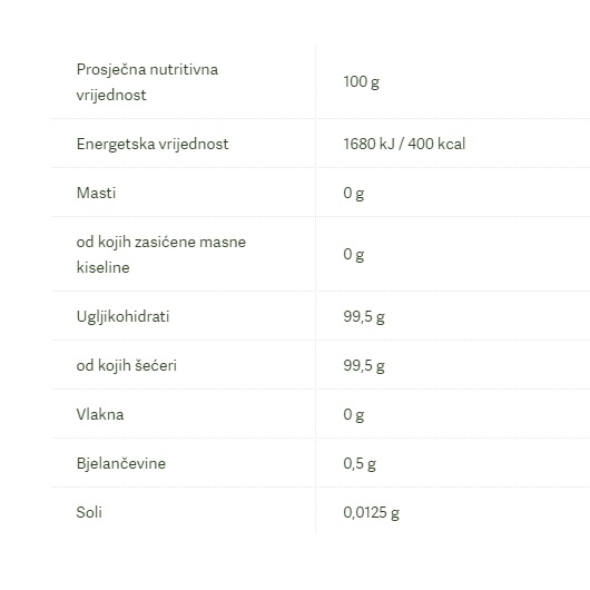 Bio Šećer od šećerne trske (svijetli) - 1000 g - fitness.com.hr webshop