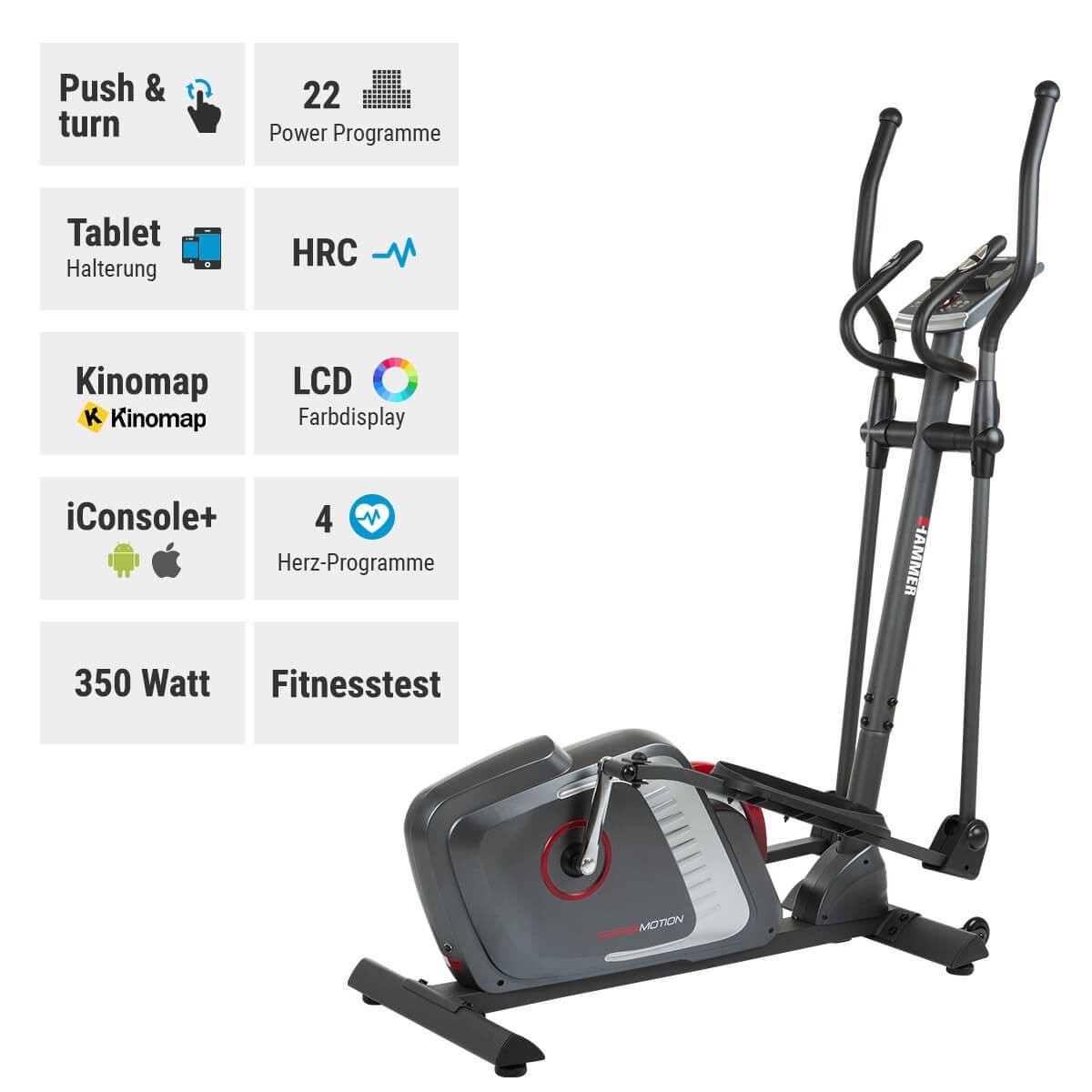 Orbitrek Hammer Cross-Motion BT | Fitness.com.hr Web Shop